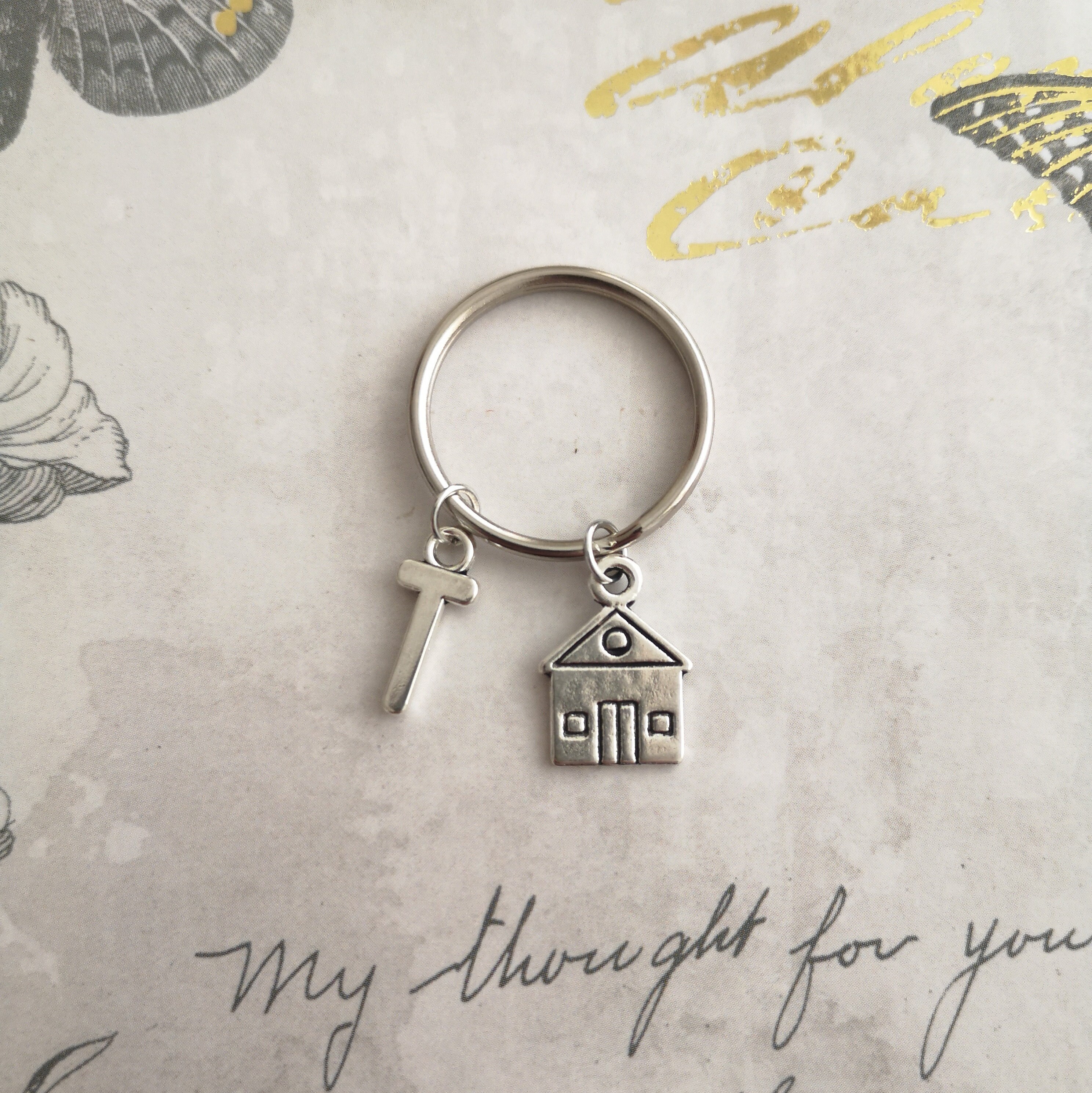 New home gift house keyring home owner gift personalized | Etsy