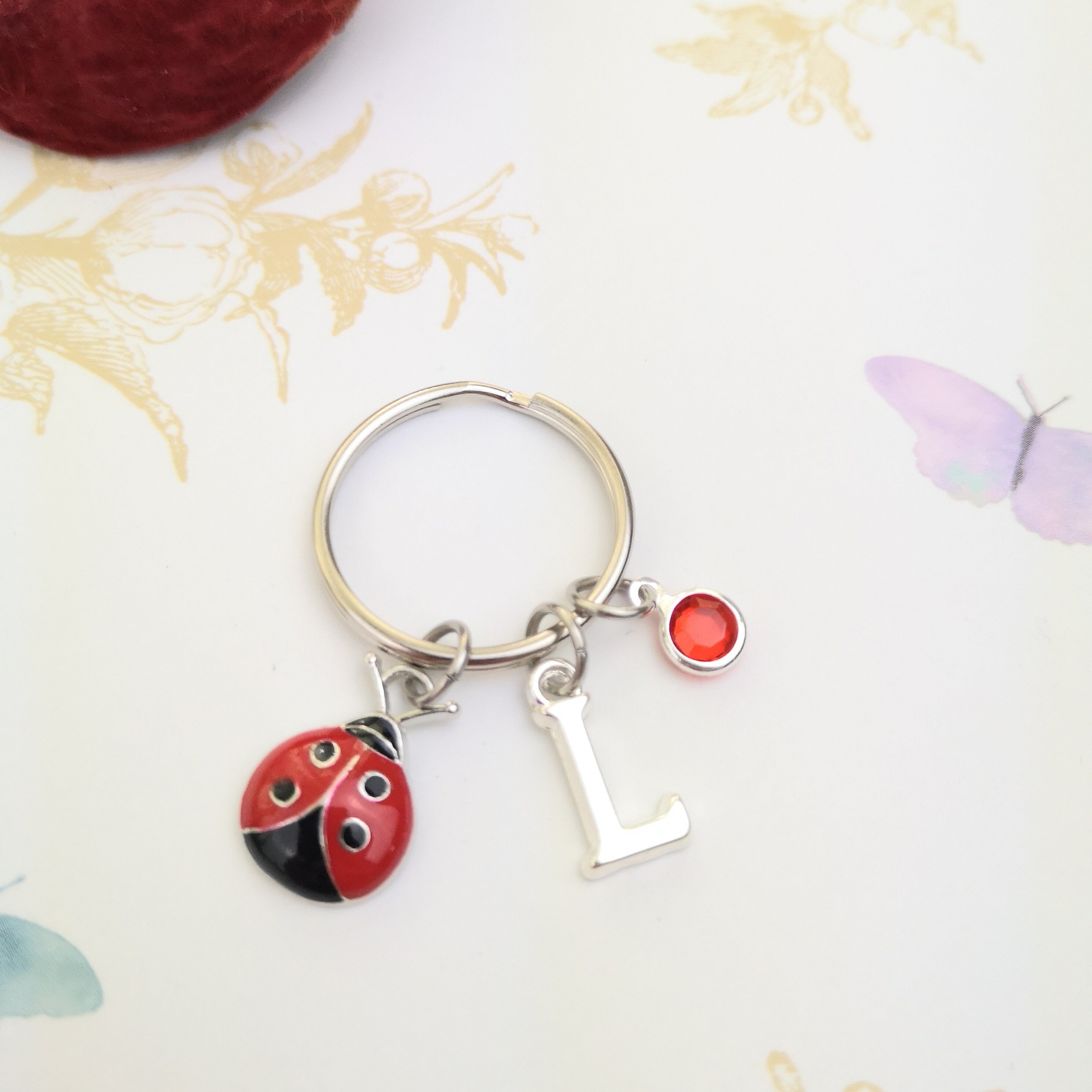Ladybug Keychain Personalized Gift Ladybug Charm Cute - Etsy UK