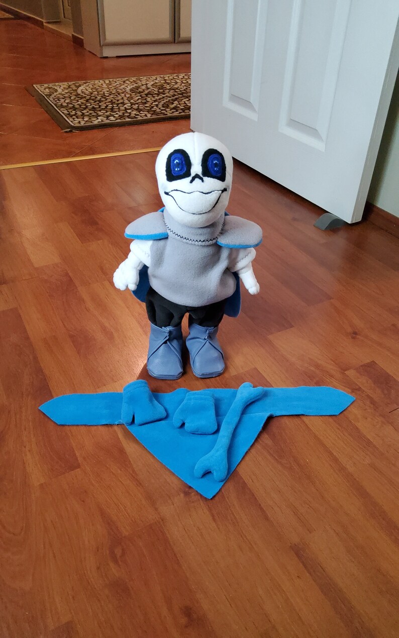 Underswap Sans Plushies Toy. All Parts of the Doll's Clothes Are ...