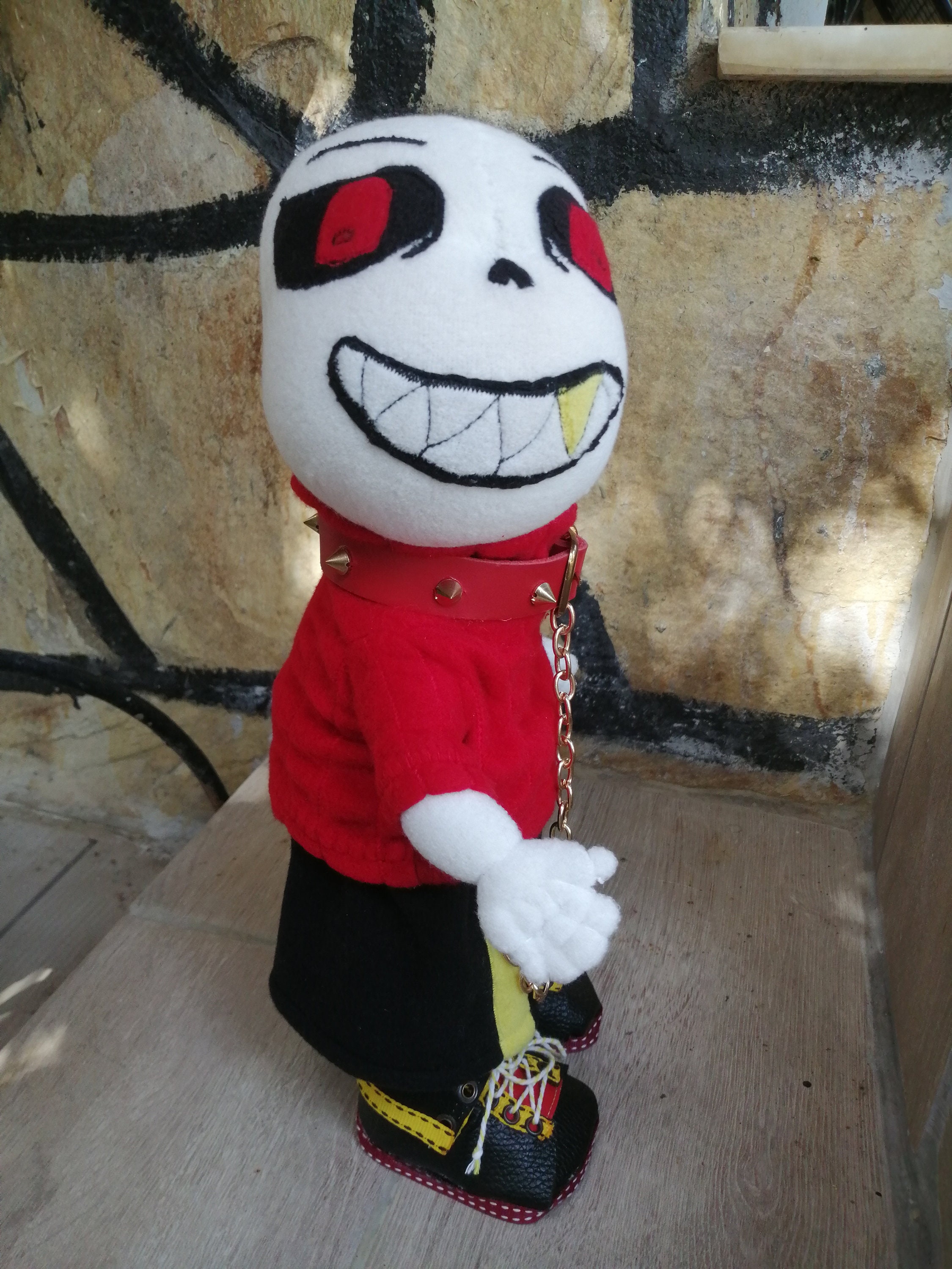 Underfell Sans Plush Toy.underverse.all Parts of the Doll's Clothes Are ...