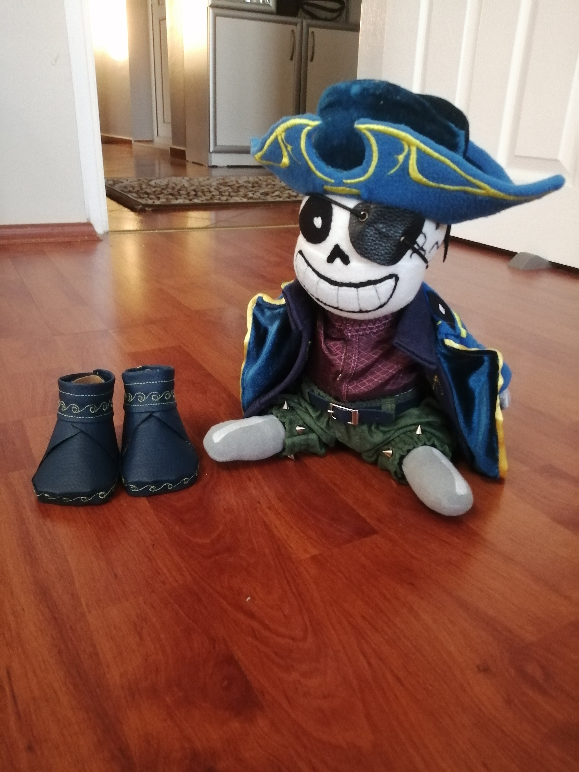 Oceantale Sans Plush Toy. All Parts of the Doll's Clothes Are - Etsy
