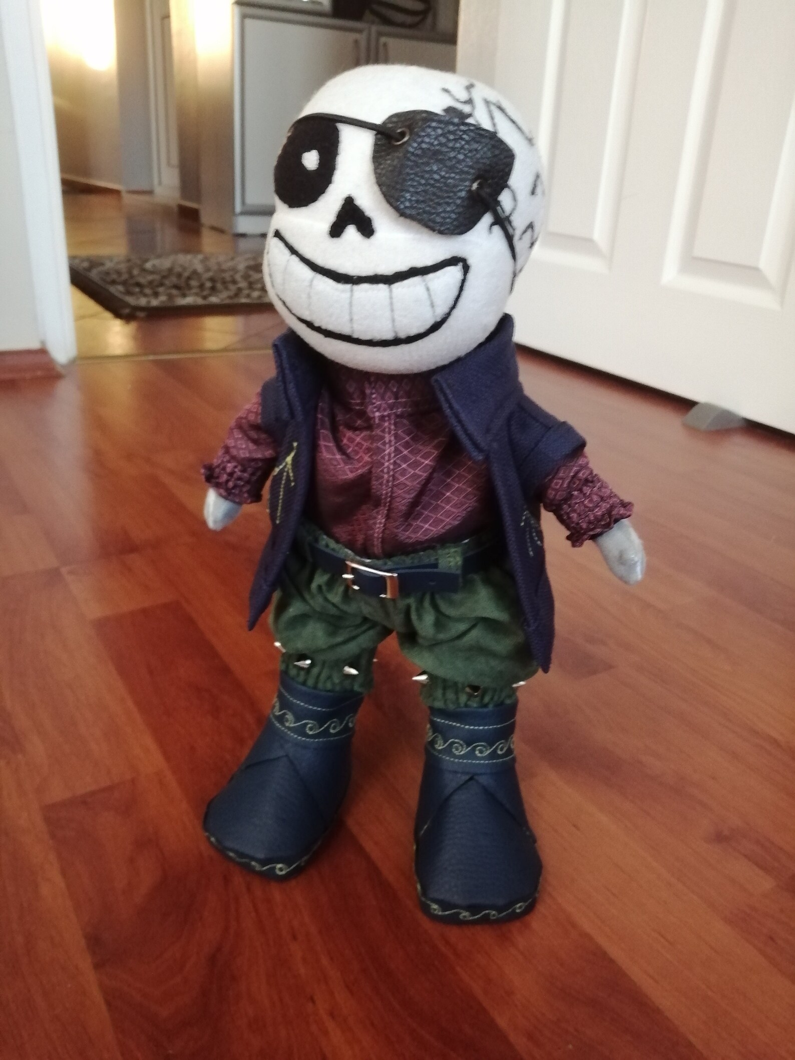 Oceantale Sans Plush Toy. All Parts of the Doll's Clothes - Etsy