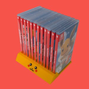 Pikachu Pokemon Let's Go Nintendo Switch Game Stand 3D Printed Holder ...