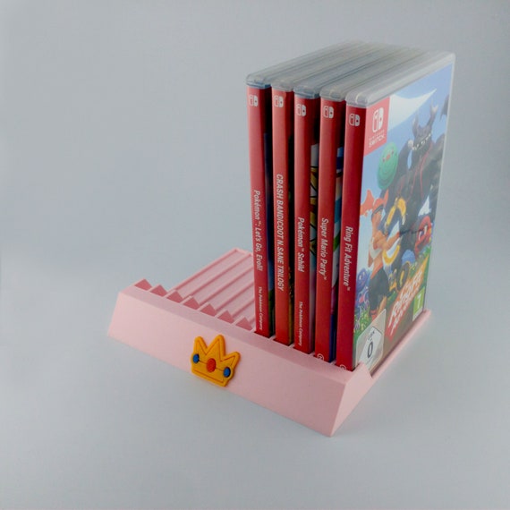 princess-peach-crown-nintendo-switch-game-holder-super-etsy-uk