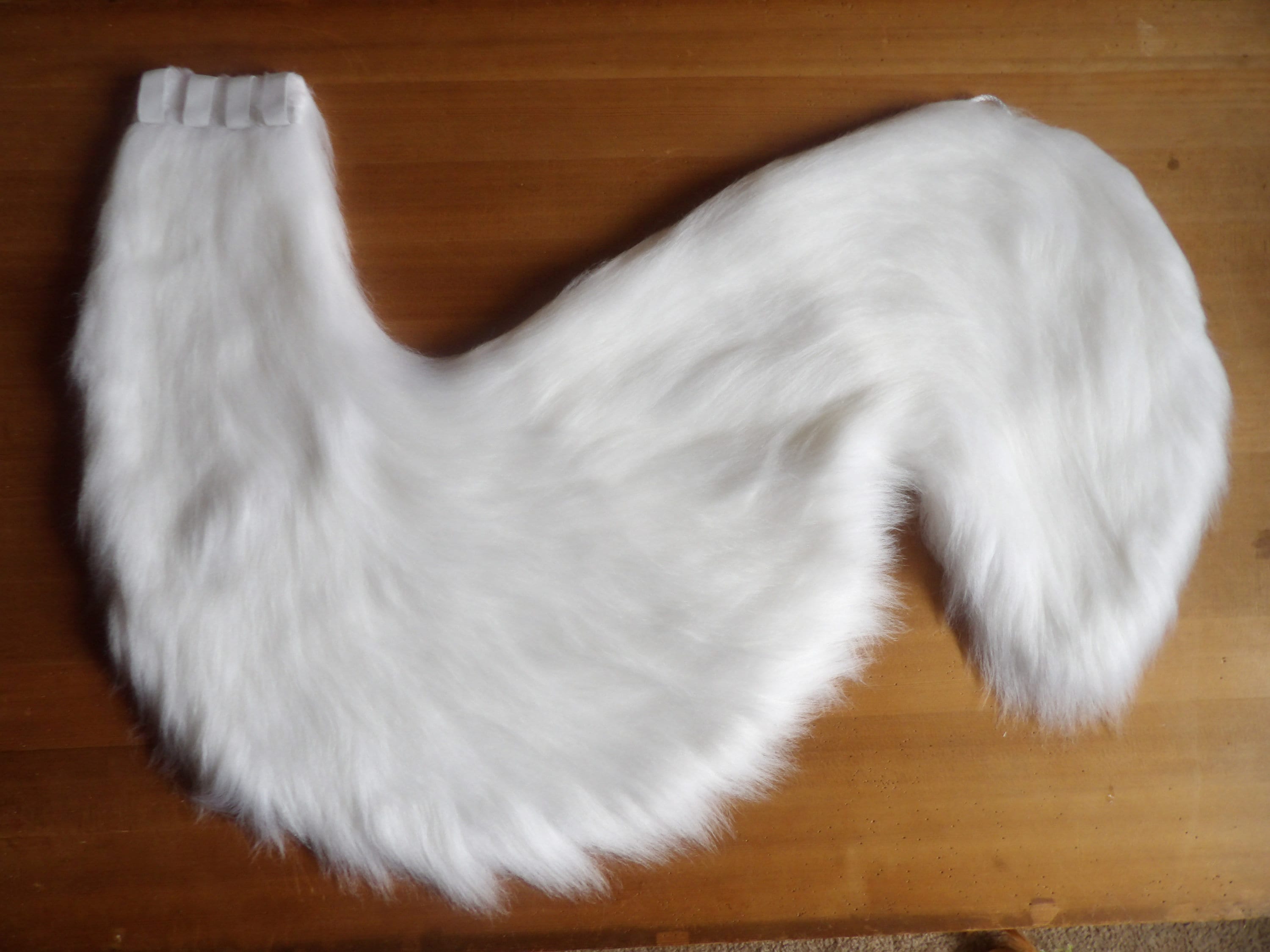 Giant White Arctic Fox Tail Unstuffed - Etsy