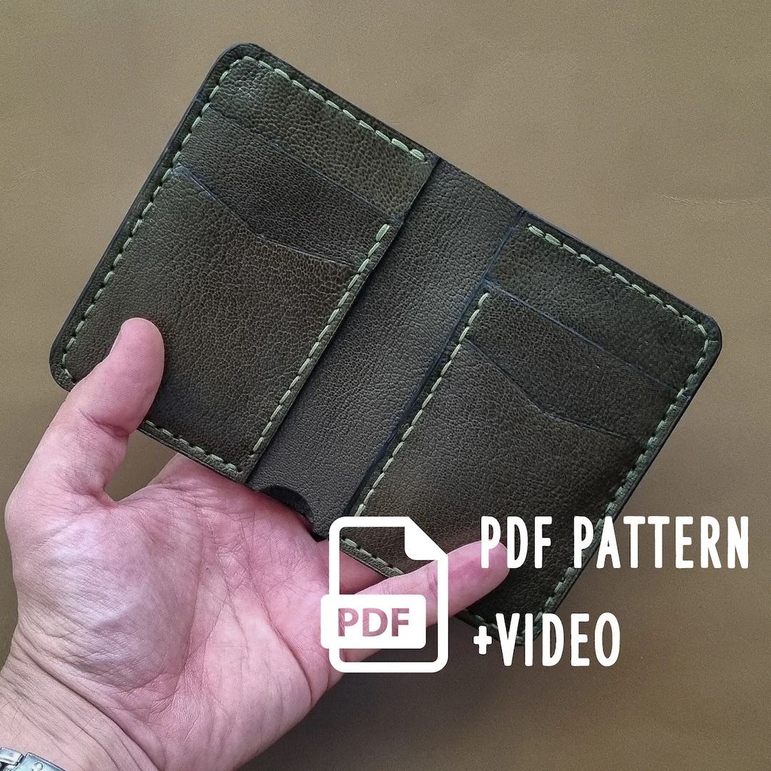Digital Bifold Wallet Pattern - DIY Wallet Template - Easy Sewing ...