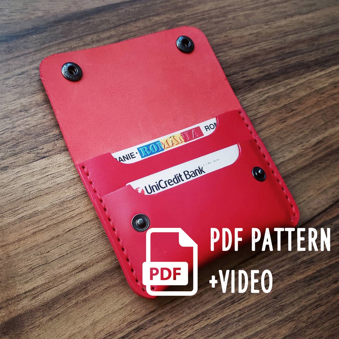 PDF Minimalist Wallet Template - Card Holder Pattern - Etsy