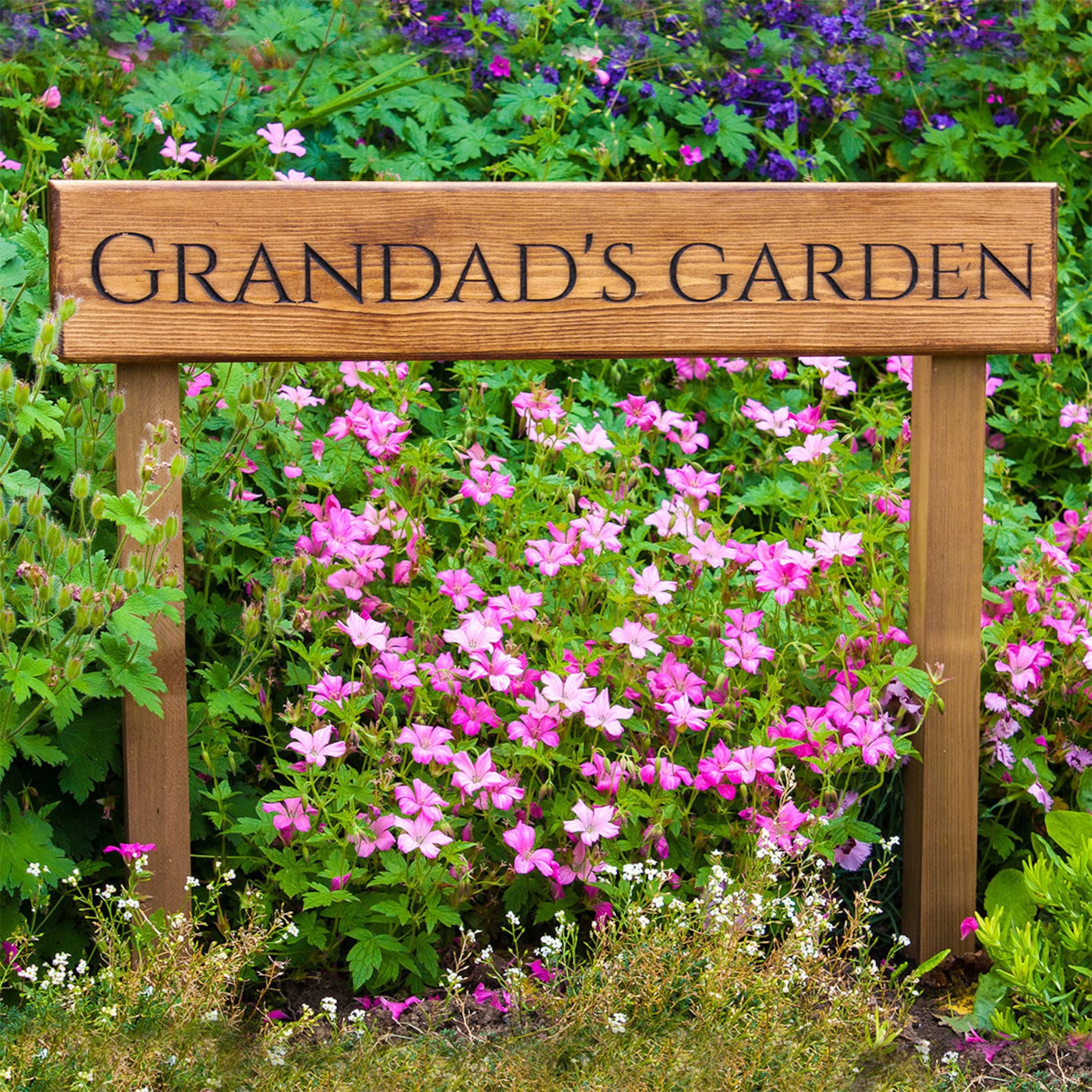 Personalised Engraved Wooden Garden Sign Ideal Present for - Etsy