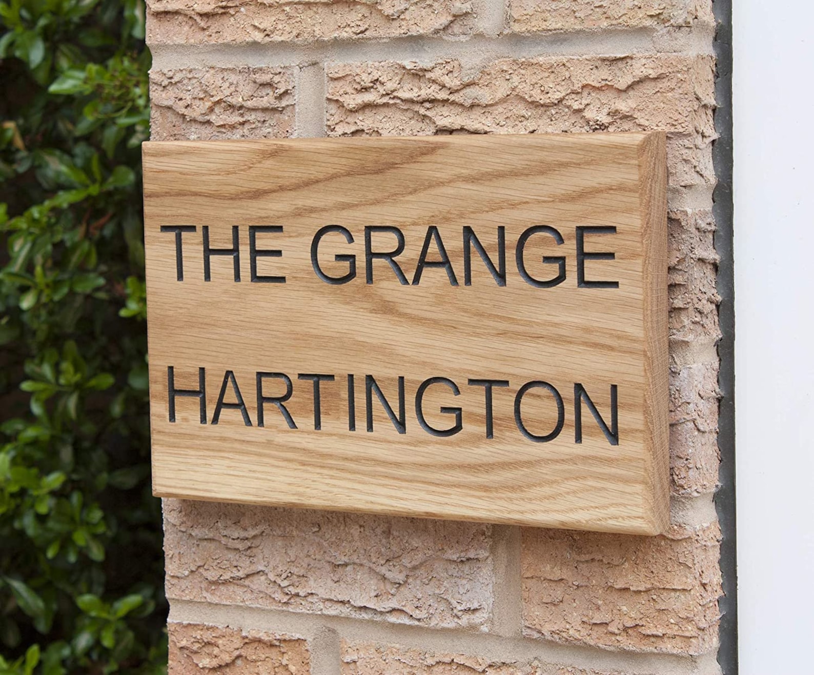Personalised Solid Oak Deep Engraved House Name Plaque - Etsy