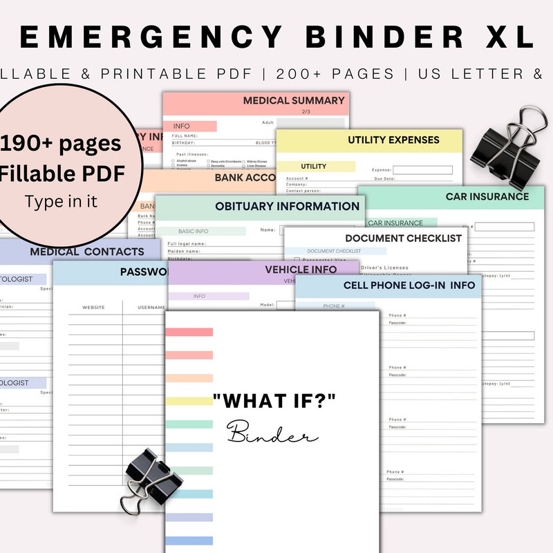 Life Binder - Etsy