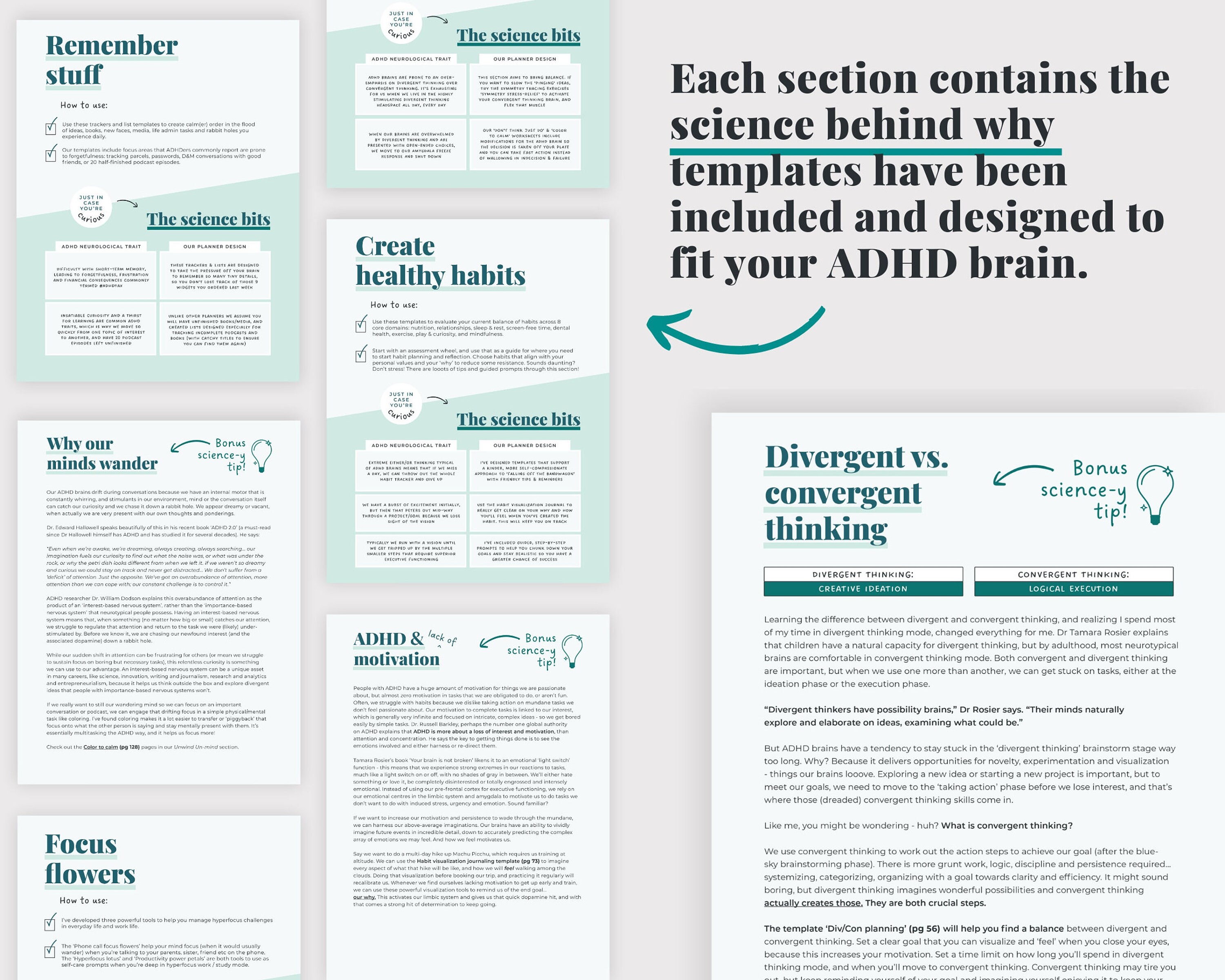 Science-based Printable Planner for Adult ADHD: Daily Organizer ...