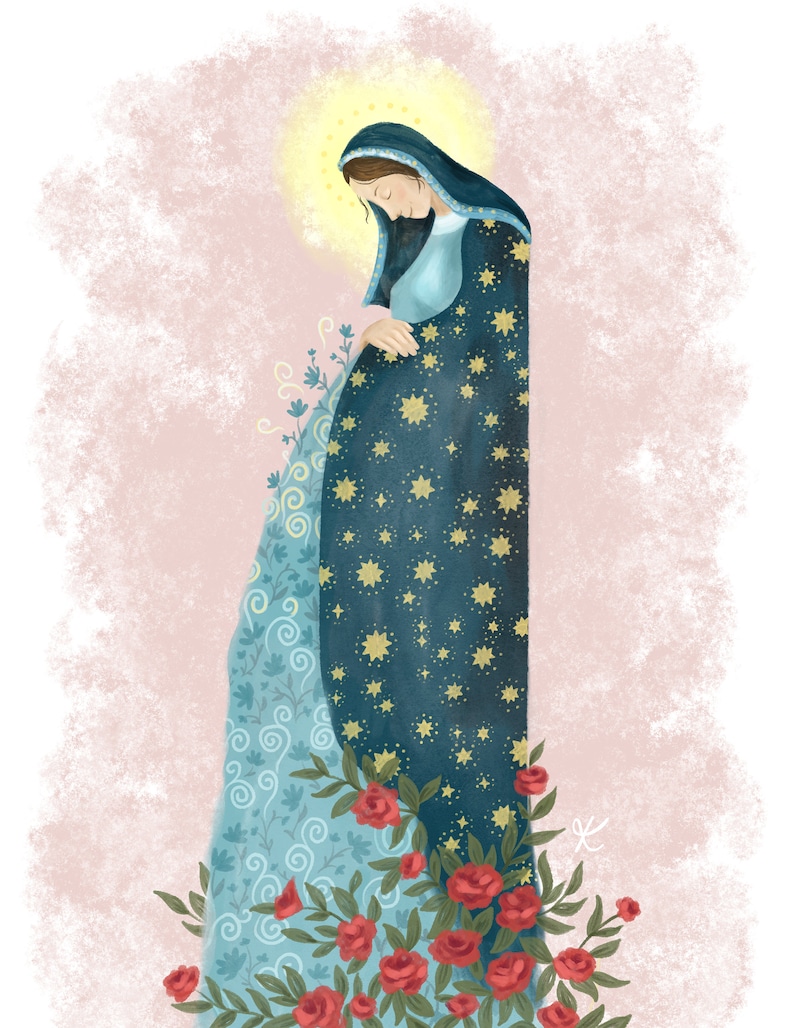 Depiction of Pregnant Mary - Etsy