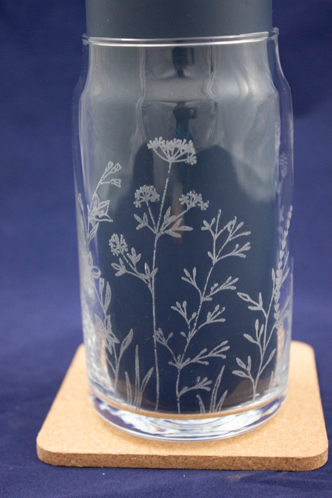 Wildflower Laser Engraved Can Glass - 16 Oz - Etsy
