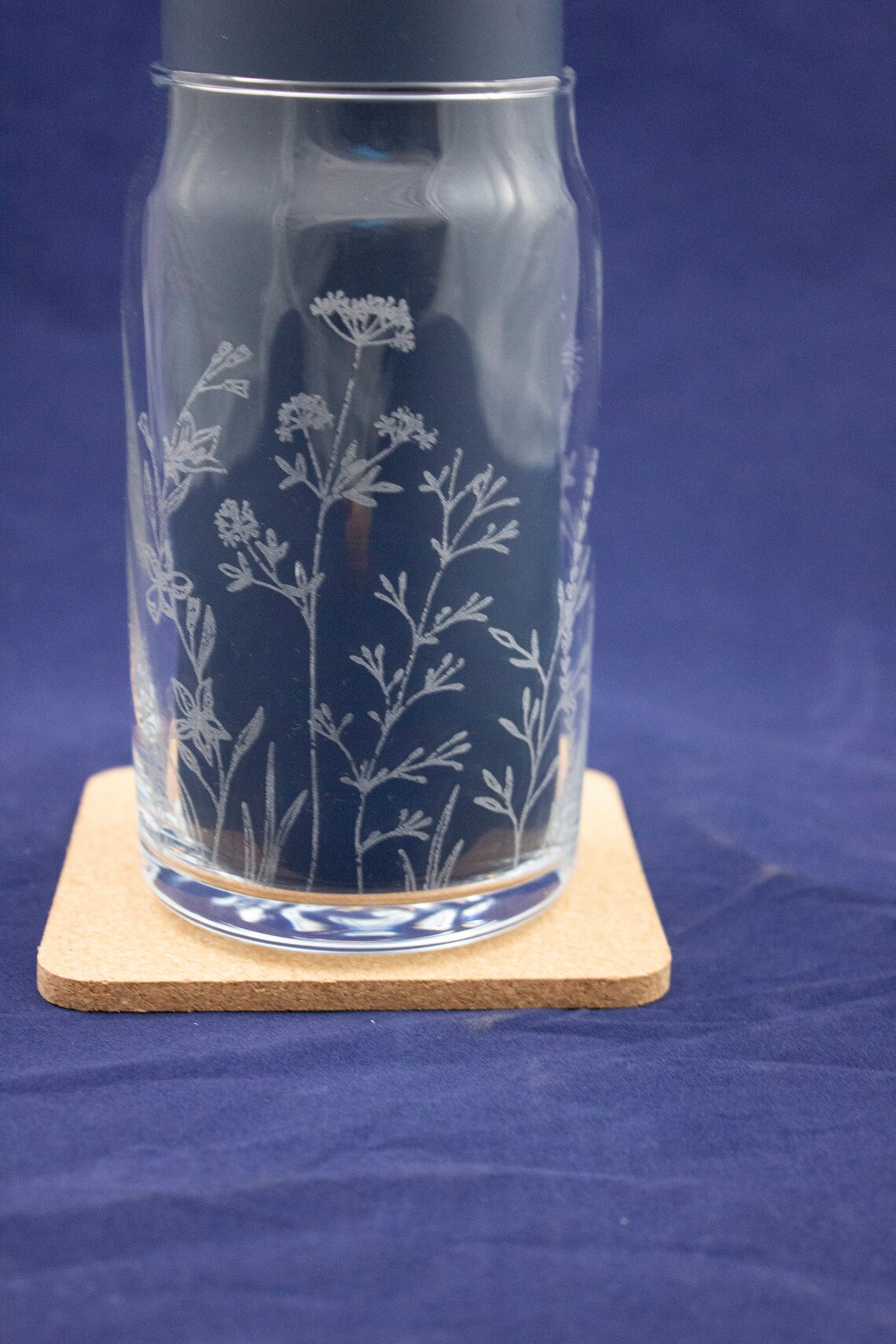 Wildflower Laser Engraved Can Glass - 16 Oz - Etsy