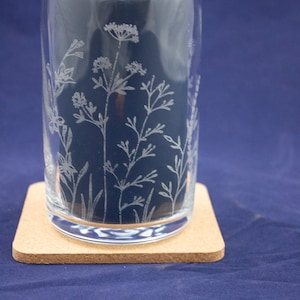 Wildflower Laser Engraved Can Glass - 16 Oz - Etsy