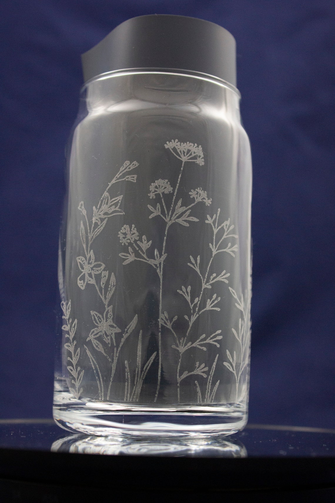 Wildflower Laser Engraved Can Glass - 16 Oz - Etsy
