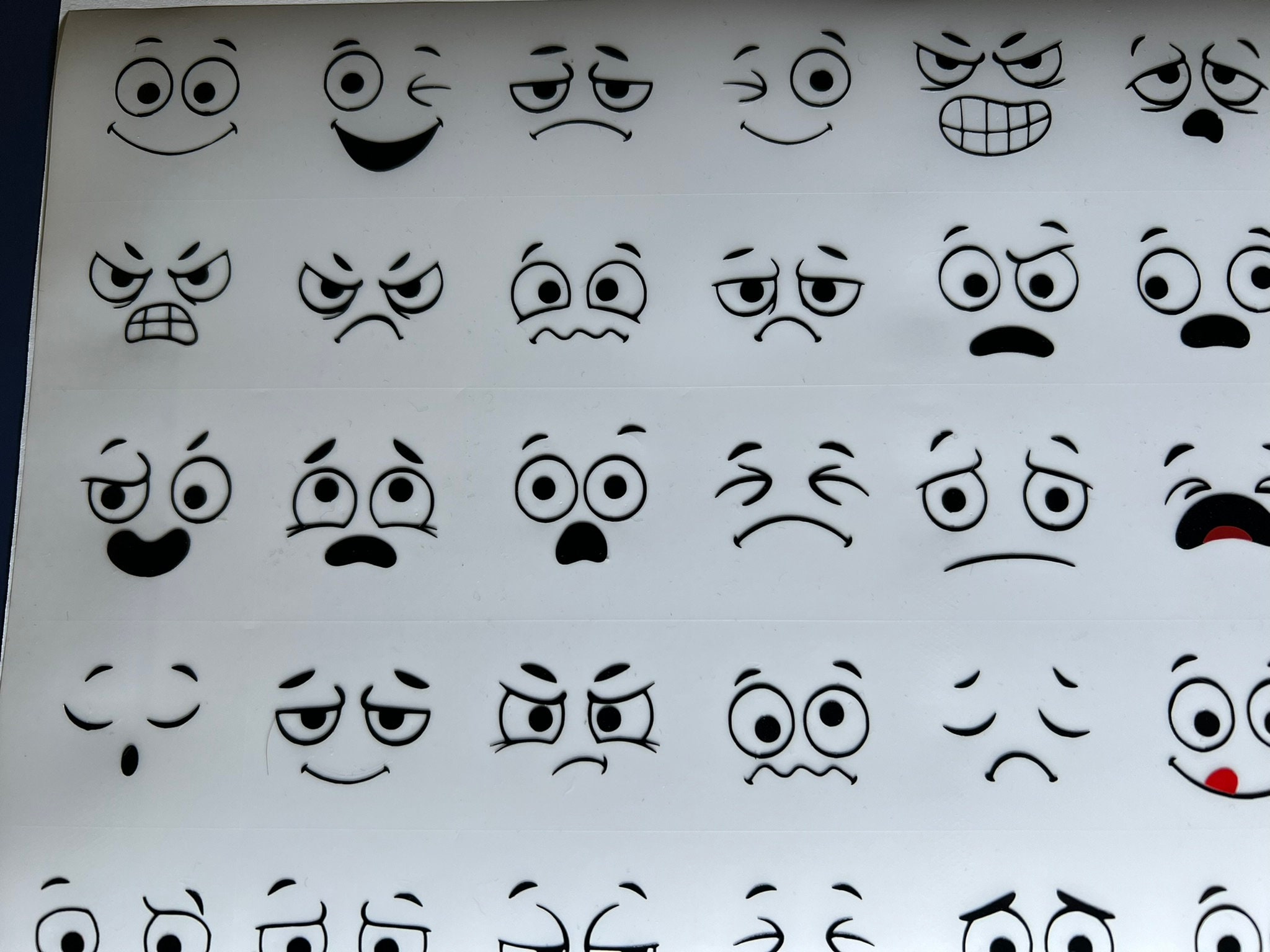 Easter Egg Faces 40 Total Egg Faces Vinyl Stickers Prank Stickers - Etsy