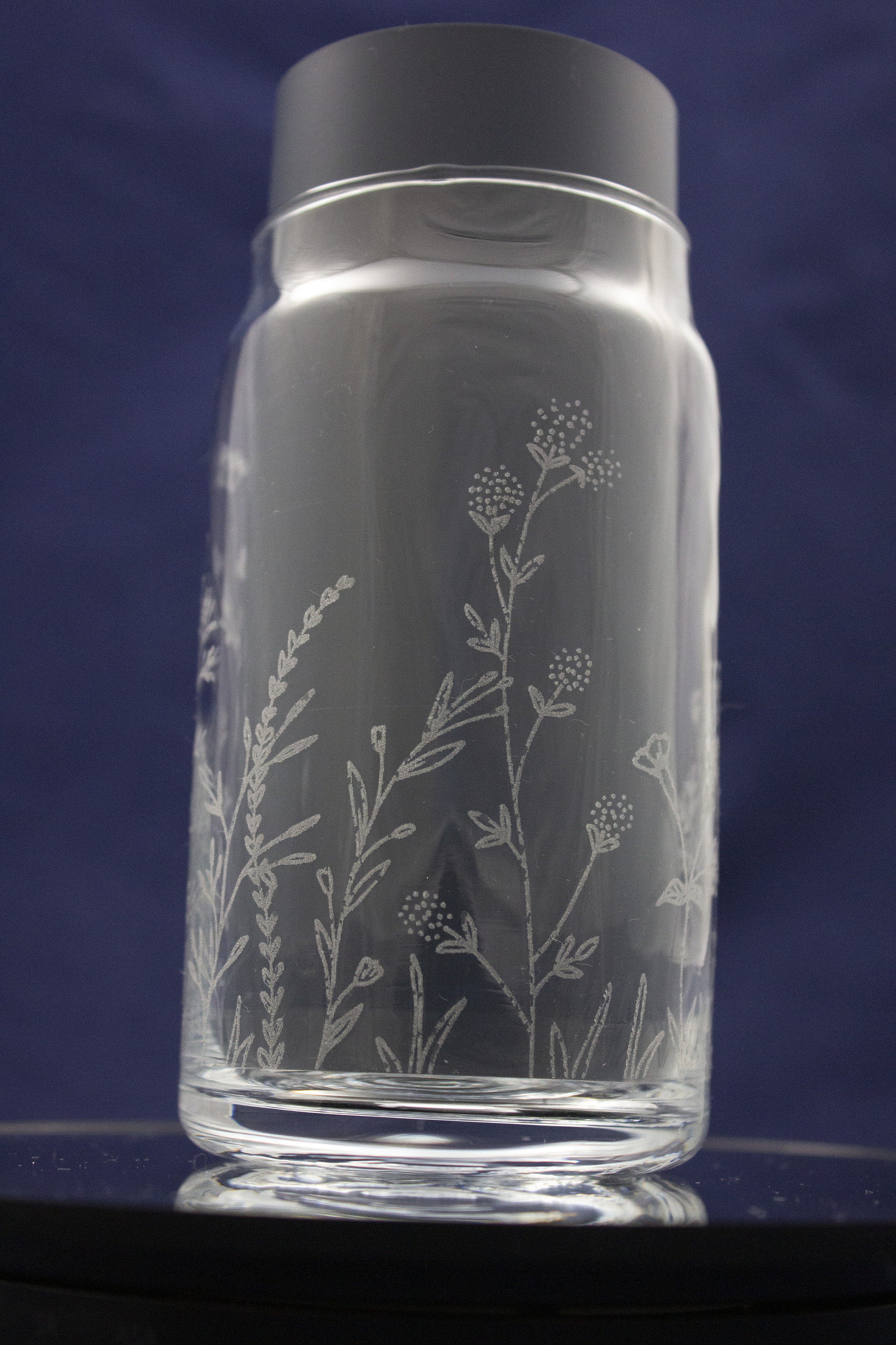 Wildflower Laser Engraved Can Glass - 16 Oz - Etsy