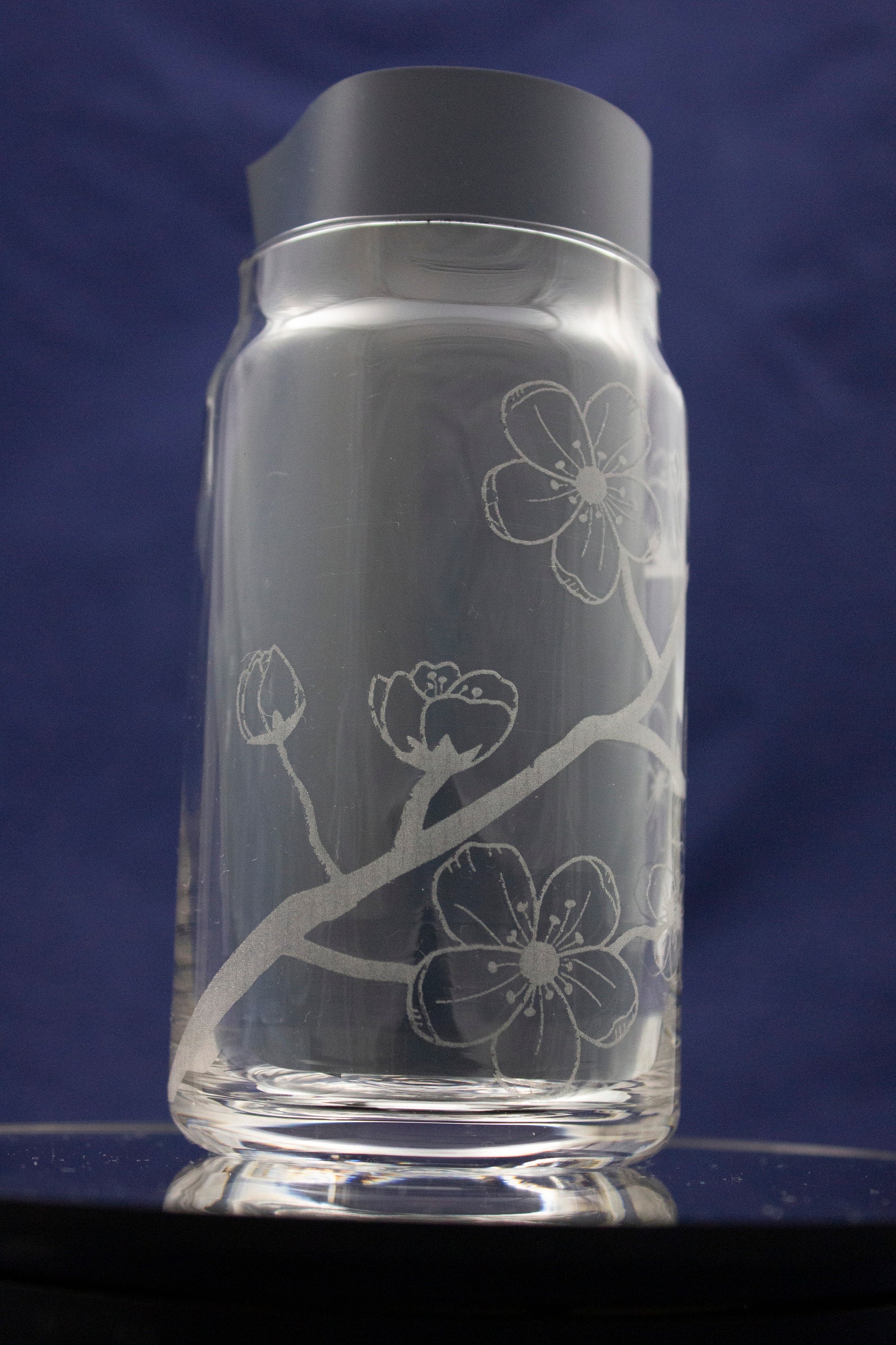 Cherry Blossom Laser Engraved Can Glass - 16 Oz Barware - Etsy