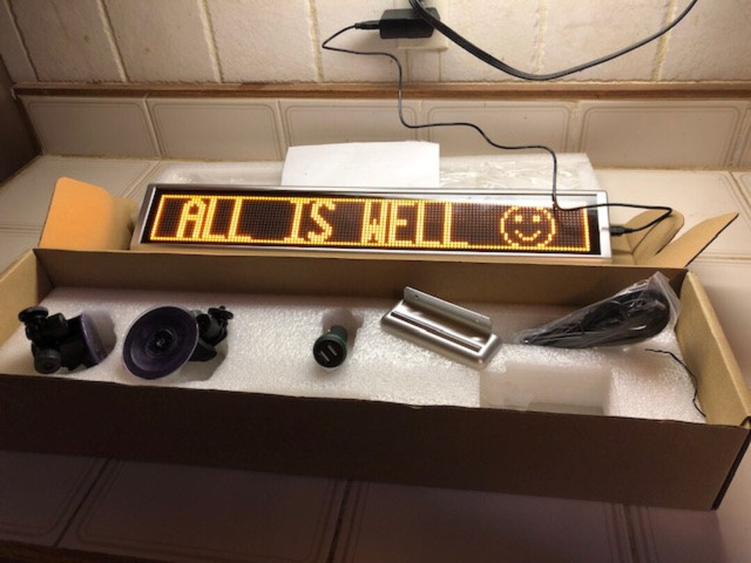 Portable LED Sign for Your Affirmations Manifest Your Desires - Etsy