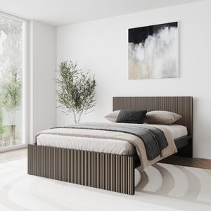 Slats Panel for Bed Wooden Oak Veneers Wood Strips Furniture Appliques Bed Frame Full Headboard Ikea Malm Overlay Meubels Stickers Etsy