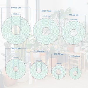 Original Plant Pot Cover, Wood Mulch Ring of Oak Veneer for Plant Pots ...