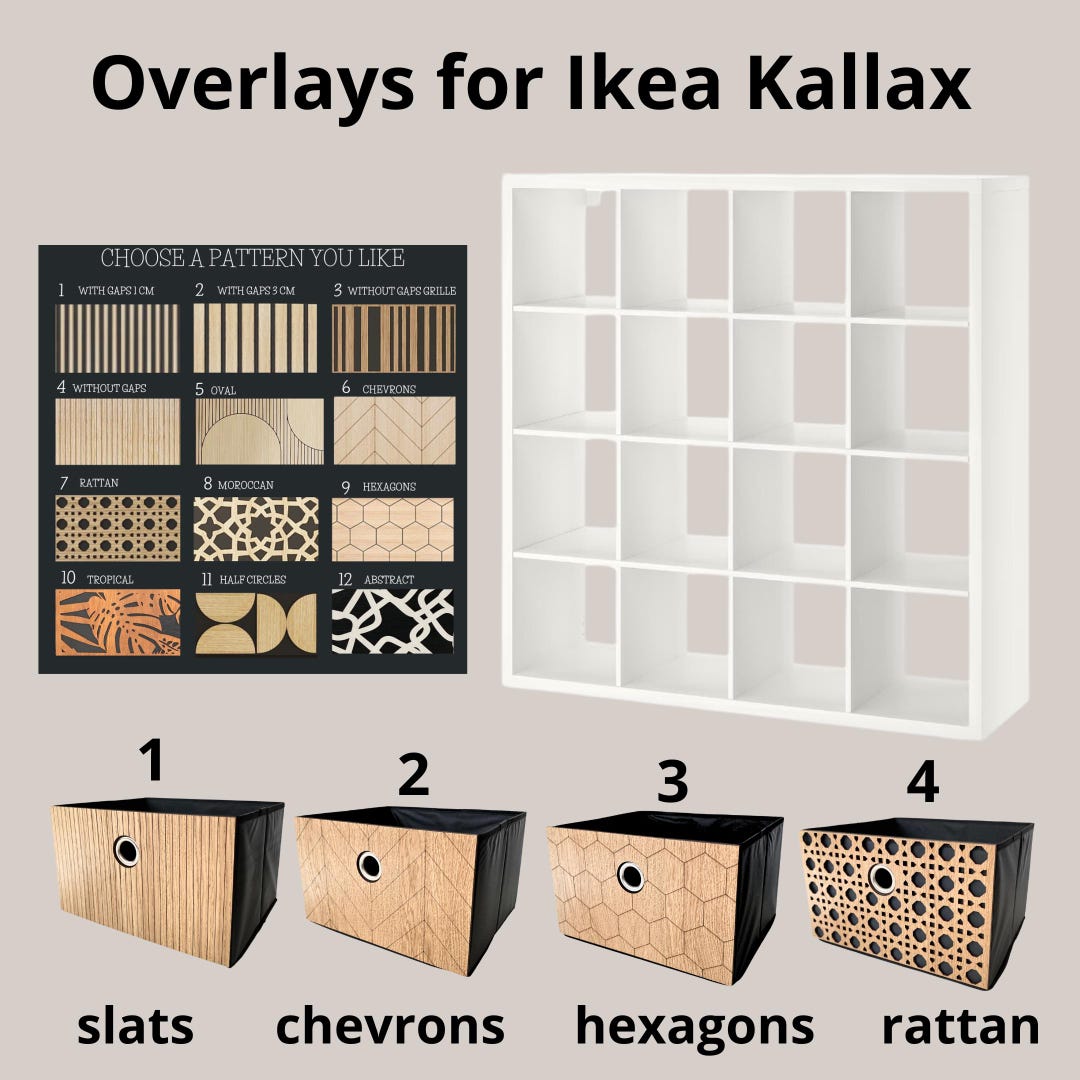Kallax Storage Bins, Wooden Storage Box, Decorative Box, Shelf Insert ...