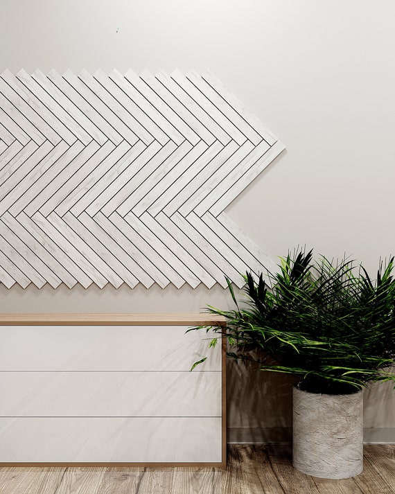 Wide White Slats Wall DIY Ideas Father's Birthday - Etsy