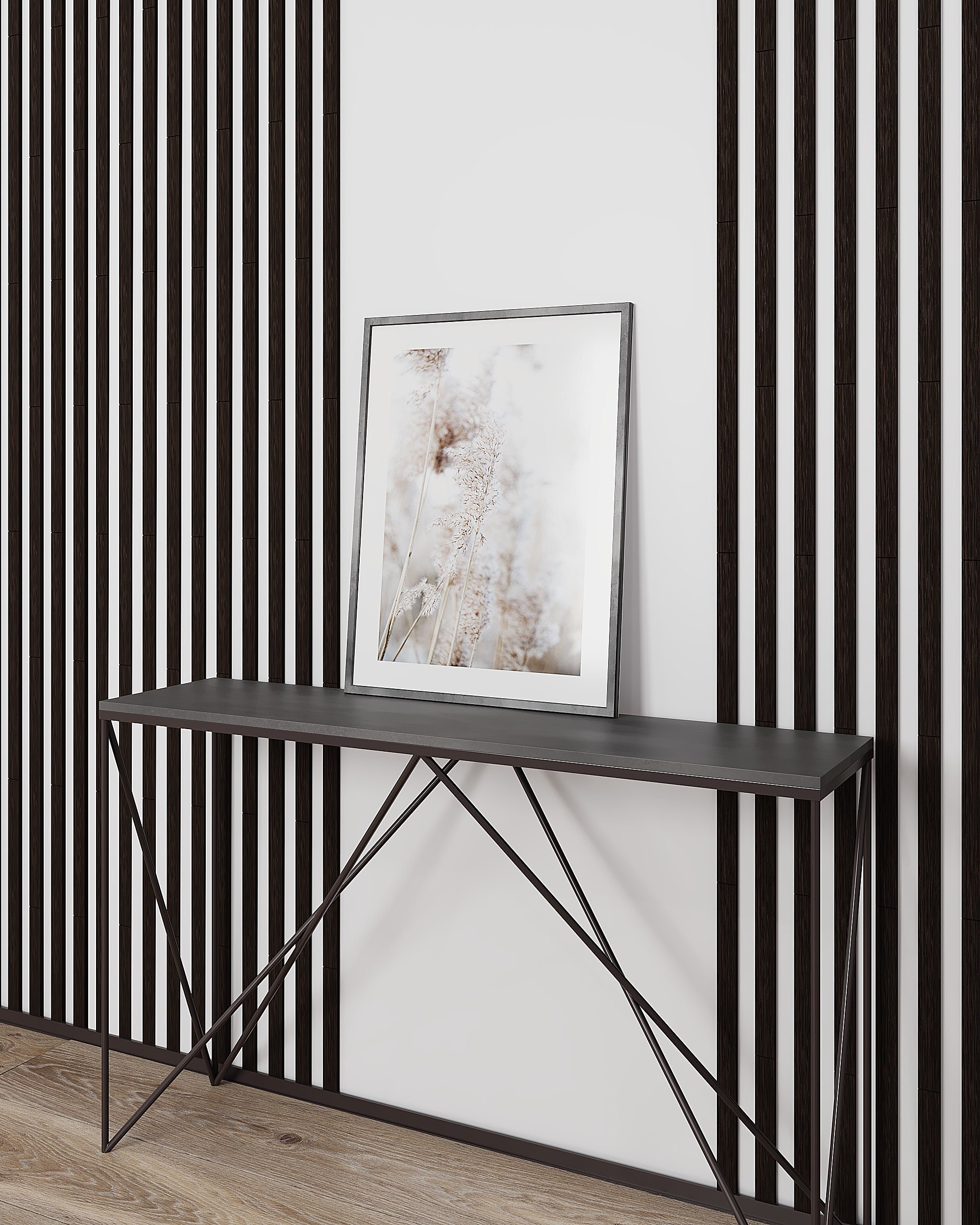 Wenge Wood Wall Slats - Narrow 3D Panels, Wood Wall Cladding - Etsy