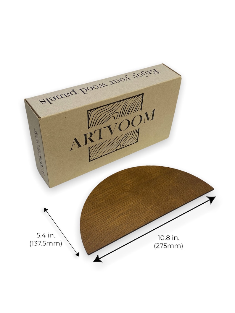 Oak Wooden Wall Semicircle-3d Wall Half Circle Panels-wood - Etsy