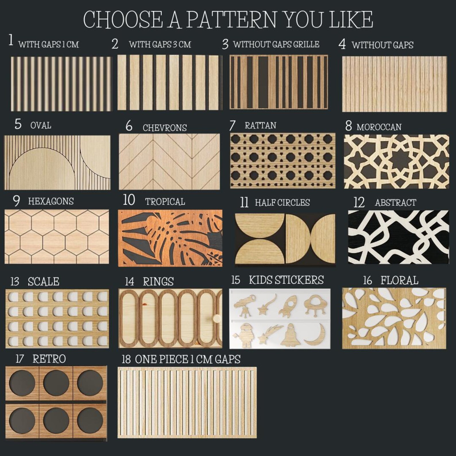 Half Circle Wood Overlays, Furniture Overlays for Ikea Malm Dresser and ...