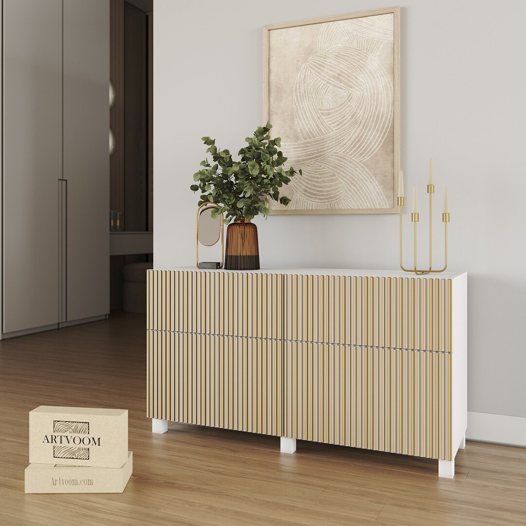 Furniture Drawer Overlay, Wooden Overlay, Set of Decorative Slats 1cm ...