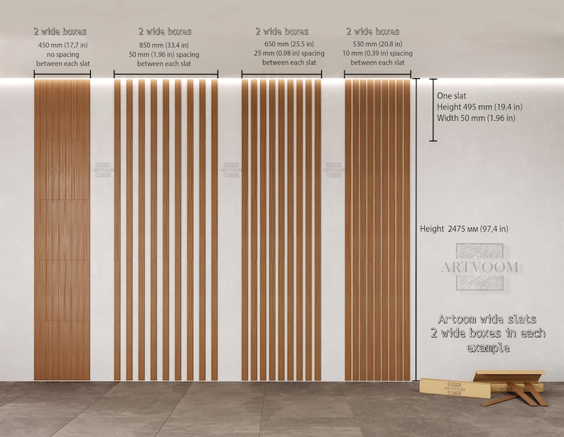 Wood Wall Panels Wall Paneling Wide Size 50 Mm Wood - Etsy