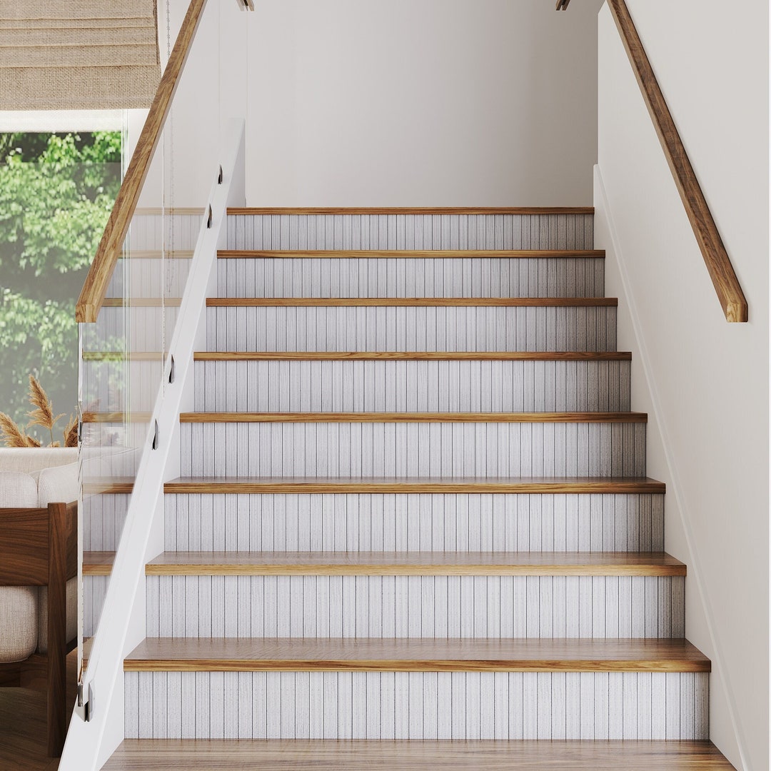 Stair Riser Wood Decals, Self-adhesive Stair Riser Decals Stickers ...