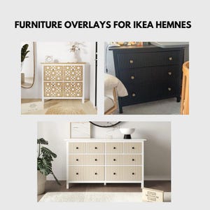 Ikea Hemnes Overlays, Furniture Drawer Overlay, Slat Panel, Set of ...