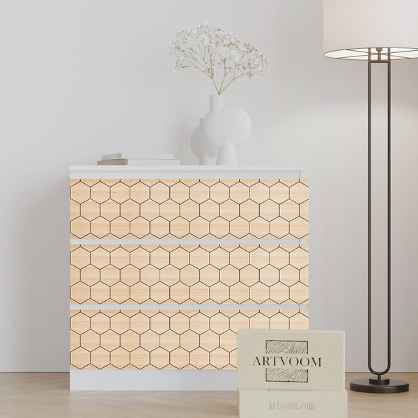 Hexagon Wall Decal - Etsy