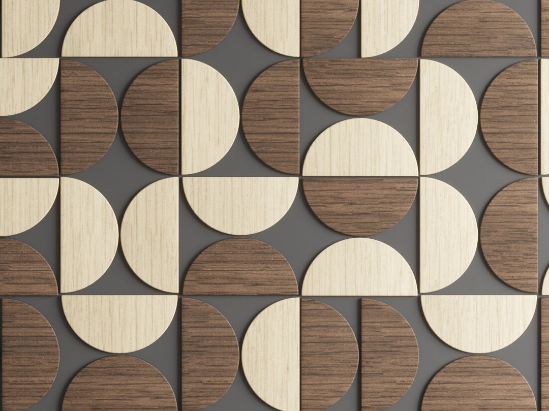 Half Circles - Mid-century Modern Geometric Wall Decor Set ...