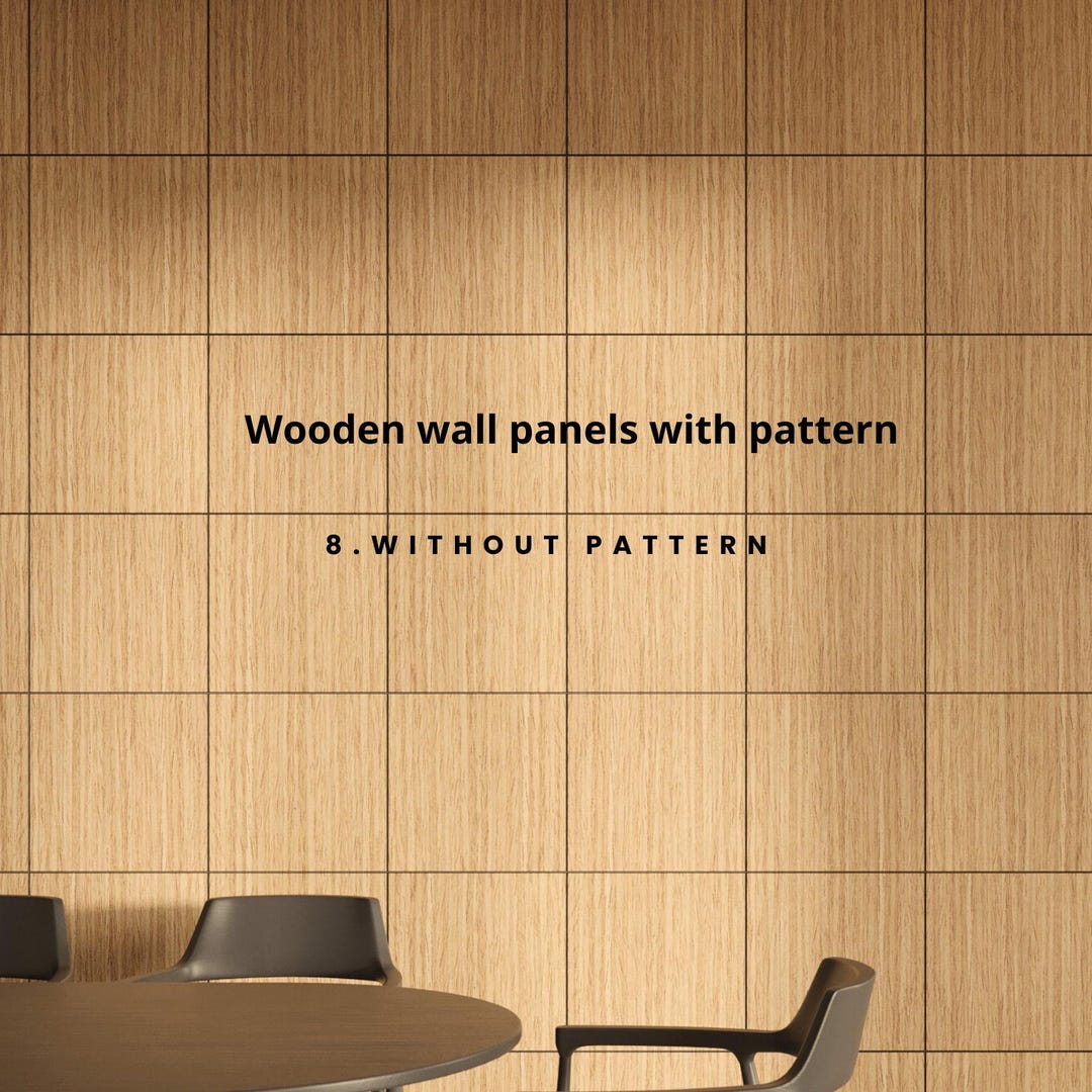 Oak Wooden Square Panels With Accent Pattern, Modern Square Wooden ...