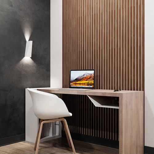 White Wooden Wall Slats Narrow Size 3D Wall Panels Wooden - Etsy