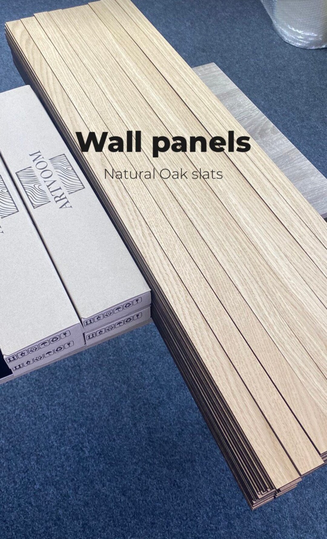 Wide Planks - Custom Size- 3D Wall Panels - Handmade Wall Art - Modern ...