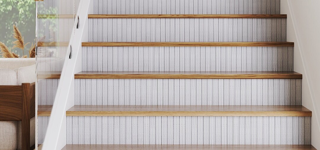 Stair Riser Wood Decals, Self-adhesive Stair Riser Decals Stickers ...