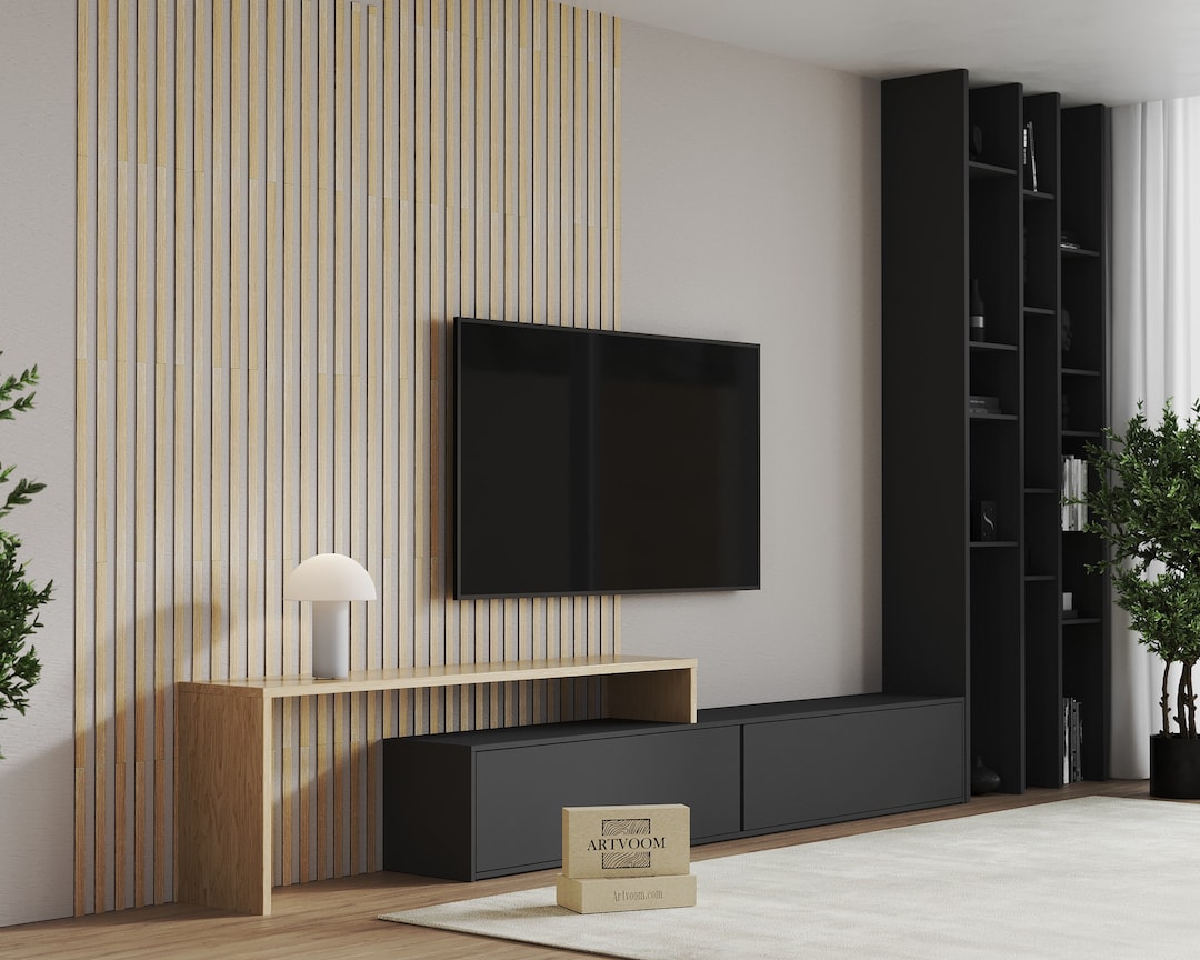 Vertical Wood Slat Wall, Wood Wall Decor, Wood Panels on Wall Ideas, Tv ...