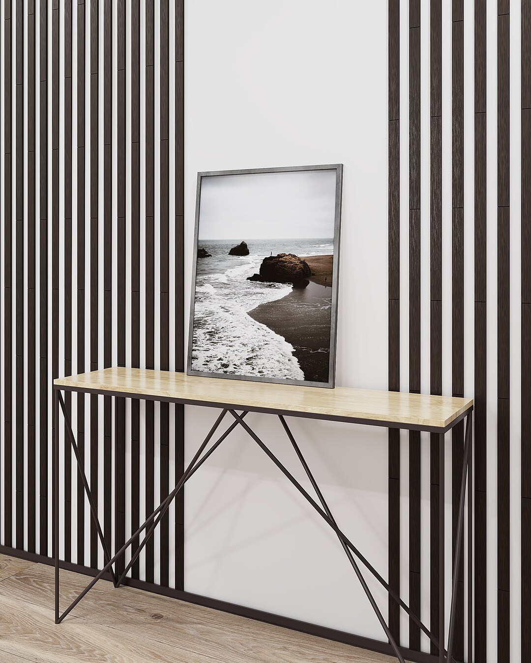 Wenge Wood Wall Slats - Narrow 3D Panels, Wood Wall Cladding - Etsy