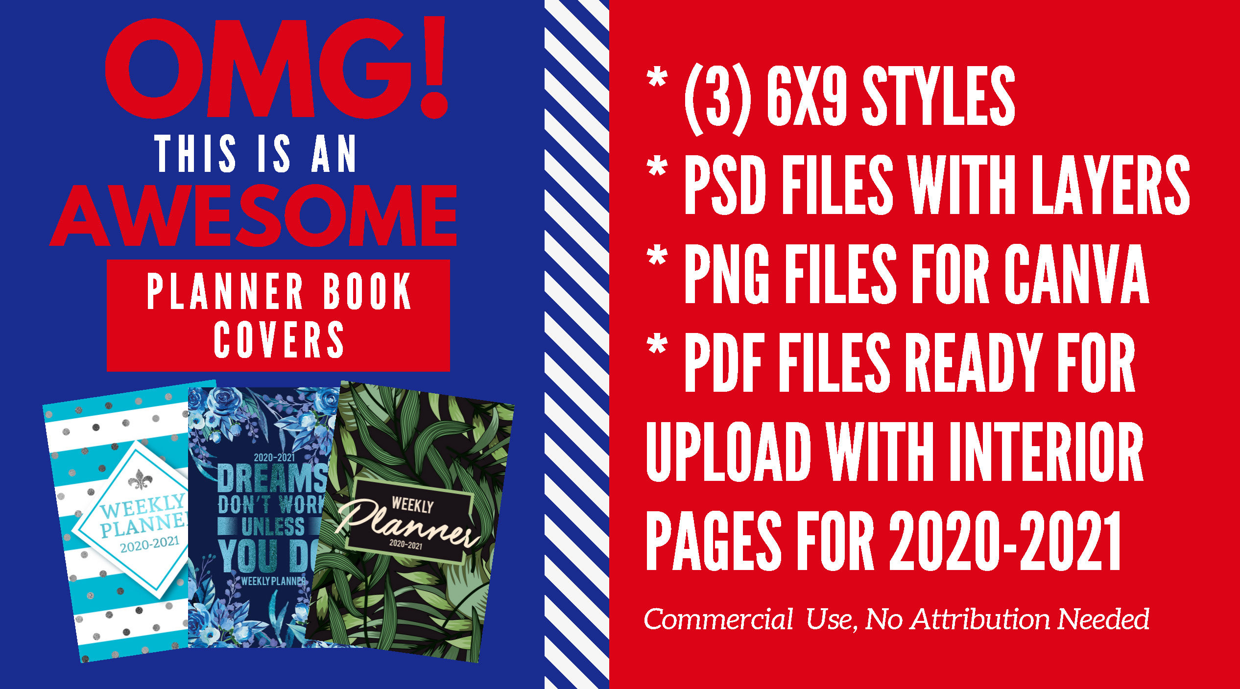 Planner Cover Templates Instant Download KDP Kindle Direct Publishing ...