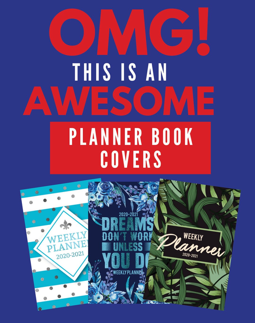 Planner Cover Templates - Instant Download - KDP Kindle Direct ...