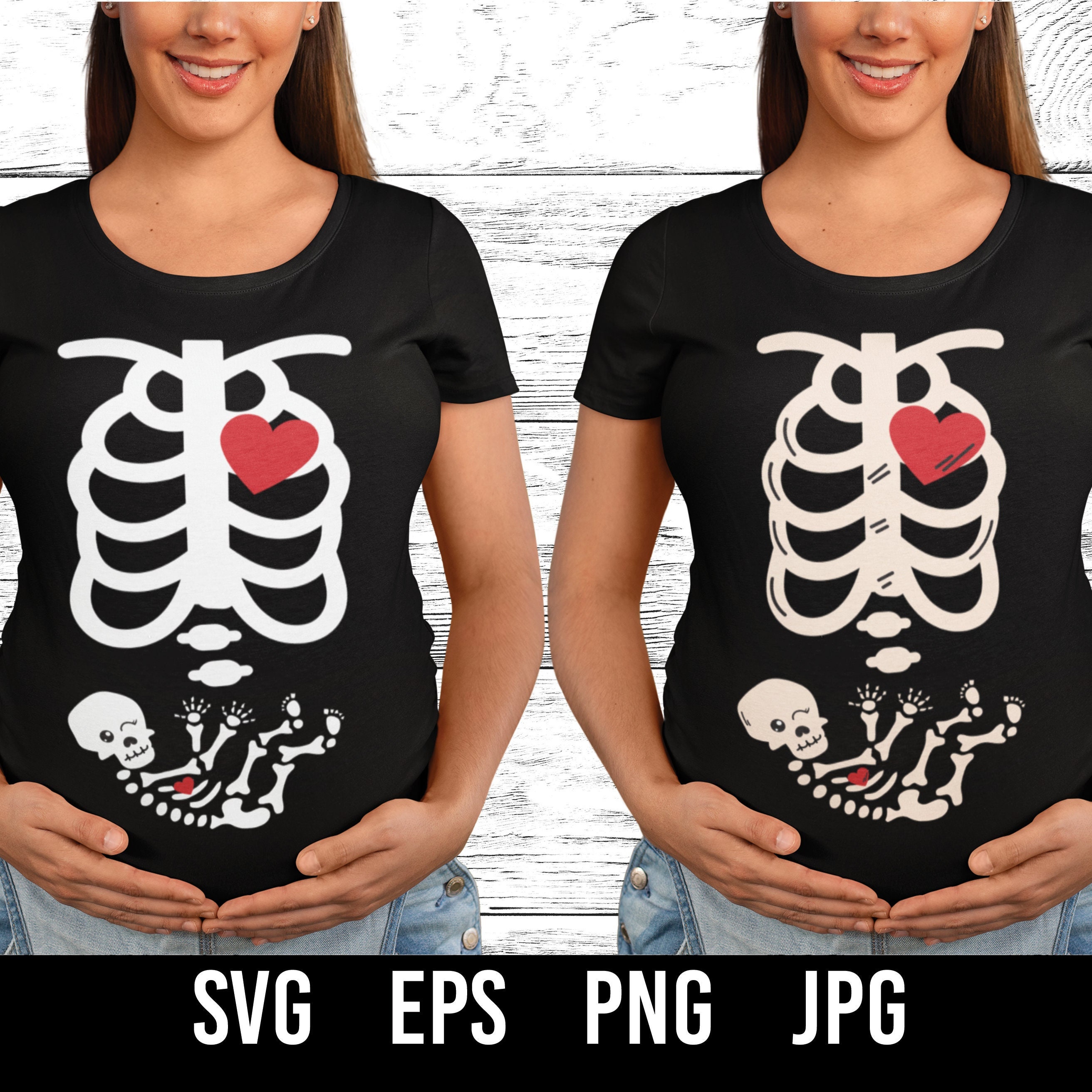 Halloween Pregnancy Skeleton SVG, Fall Maternity Digital Download Svg ...