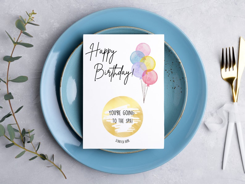 Happy Birthday Scratch Card, HPBD, Personal Message, Personalized ...