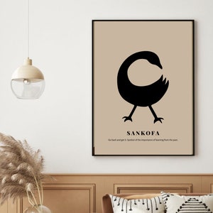 Sankofa Adinkra Symbol, Adinkra Wall Art, African Wall Art, Digital ...