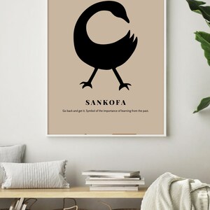 Sankofa Adinkra Symbol, Adinkra Wall Art, African Wall Art, Digital ...