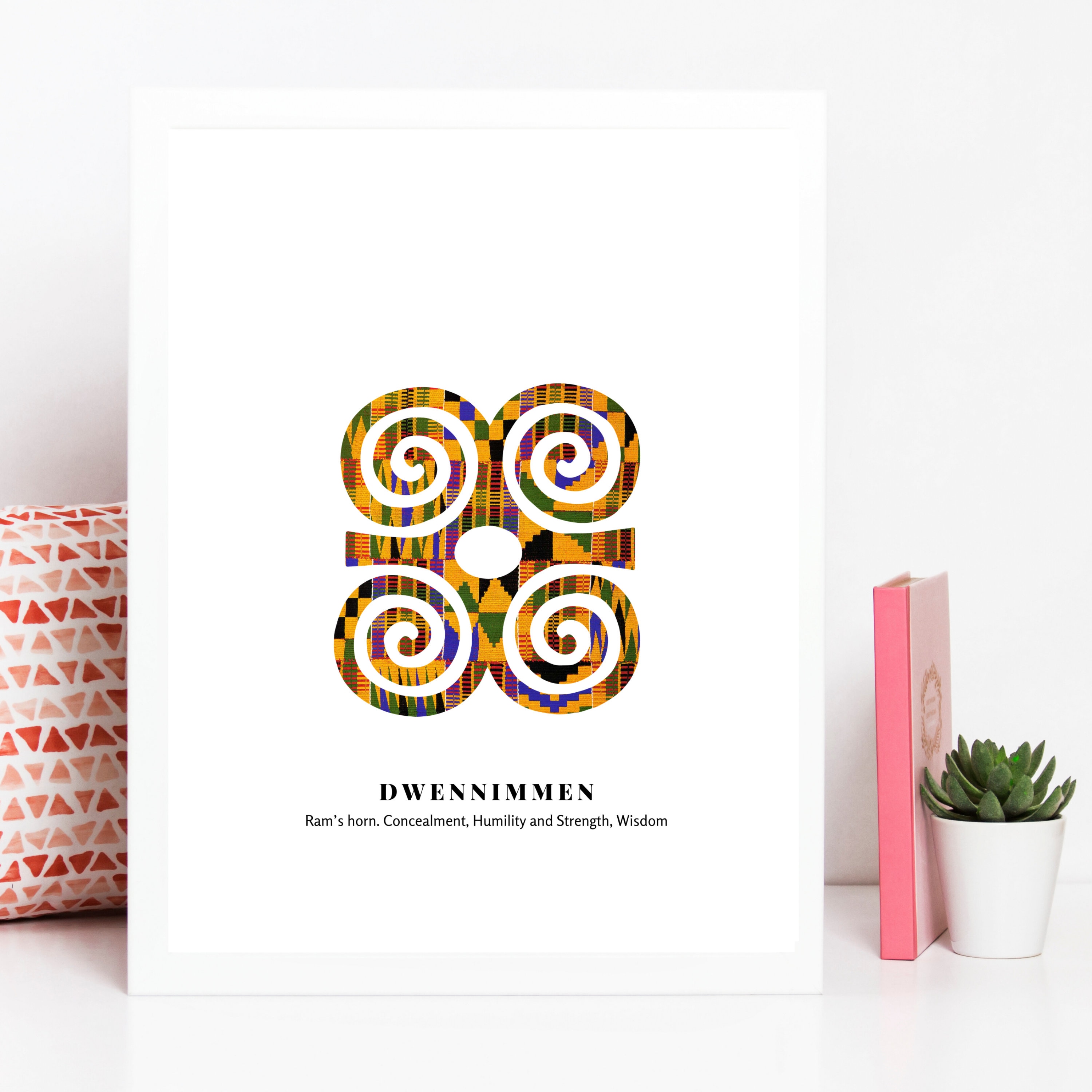 Kente DWENNIMMEN ADINKRA SYMBOL - Etsy